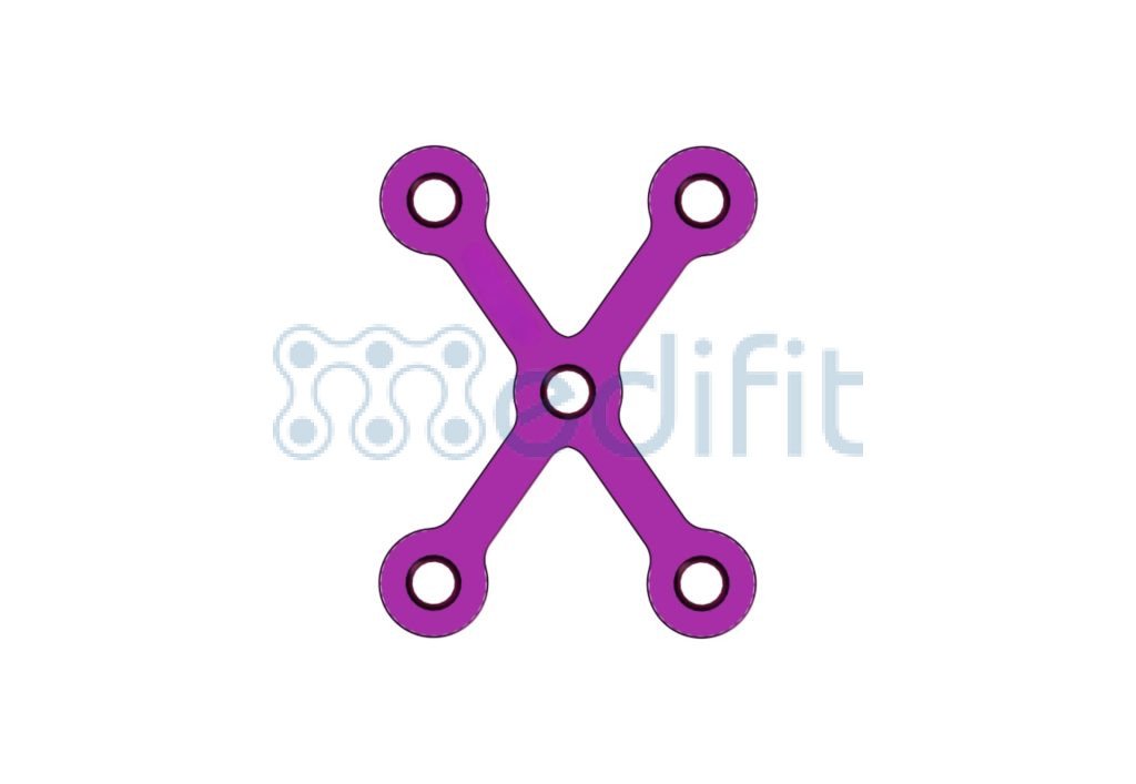 MINI X SHAPE PLATE 1.5MM