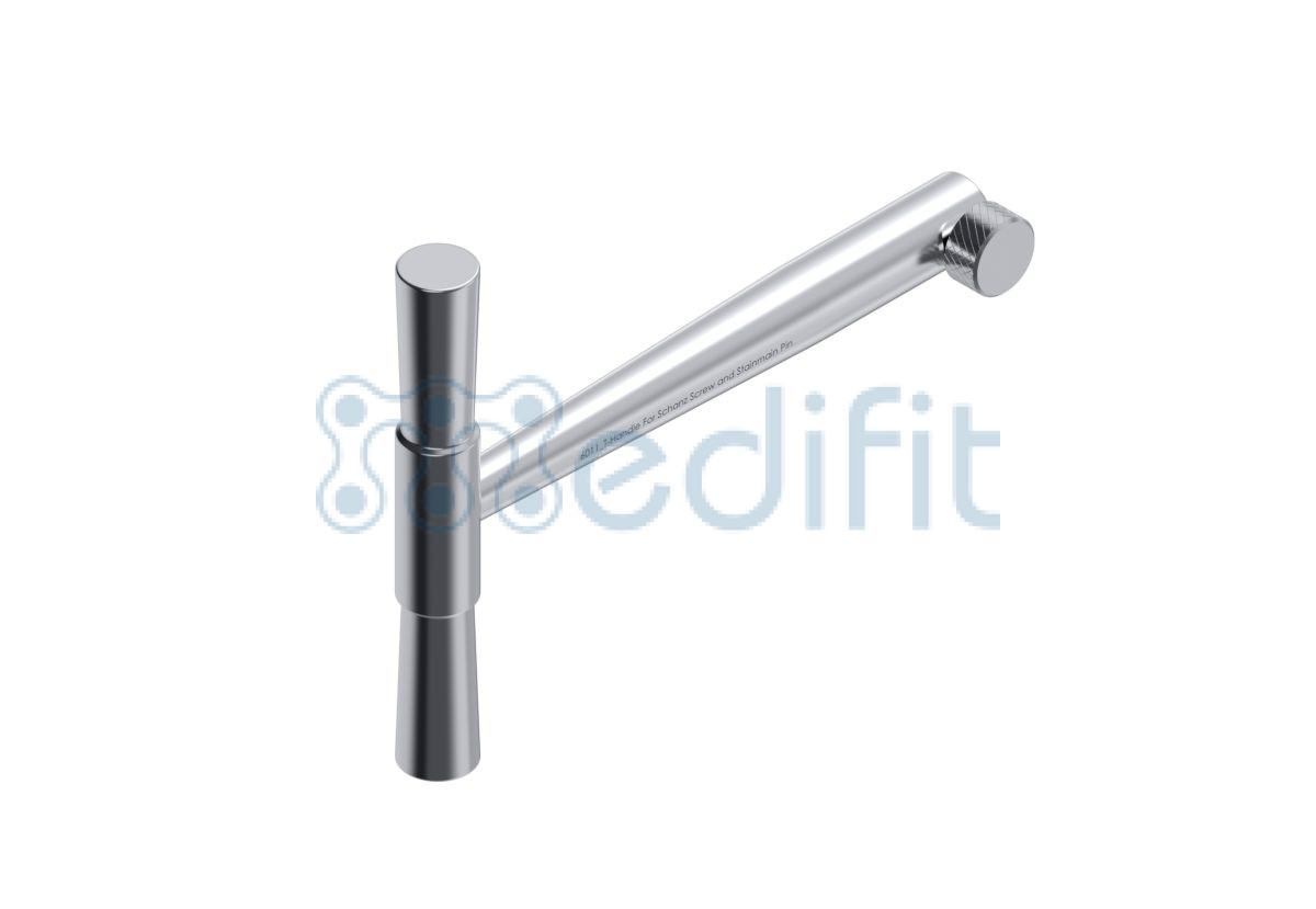 T-HANDLE FOR SCHANZ SCREW AND STAINMAIN PIN